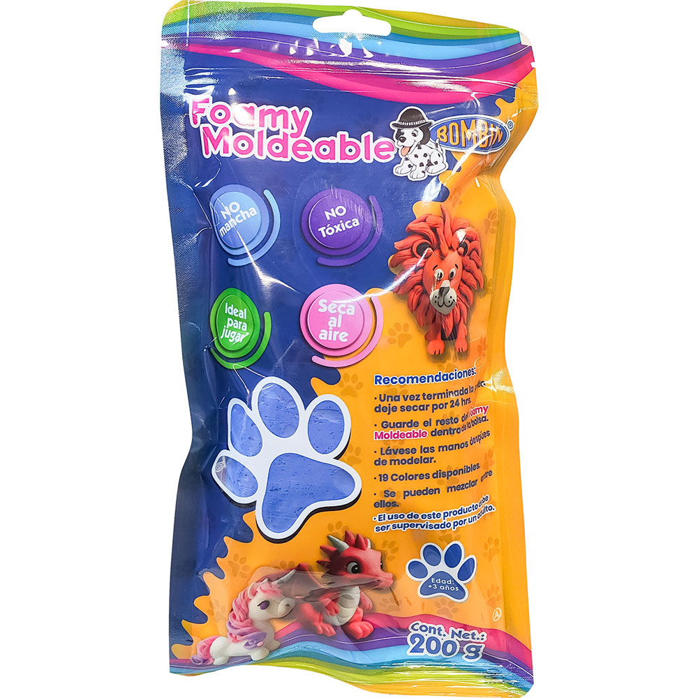 Foamy Moldeable Bombin Azul Rey 200 G | Lumen