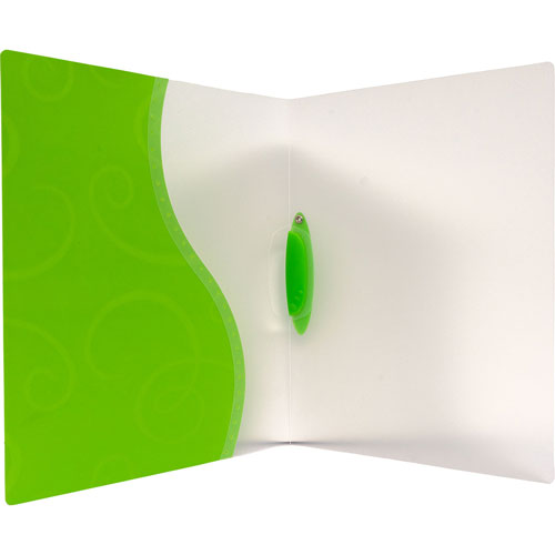 Folder Broche Polidex tamaño carta Clip Plastico verde