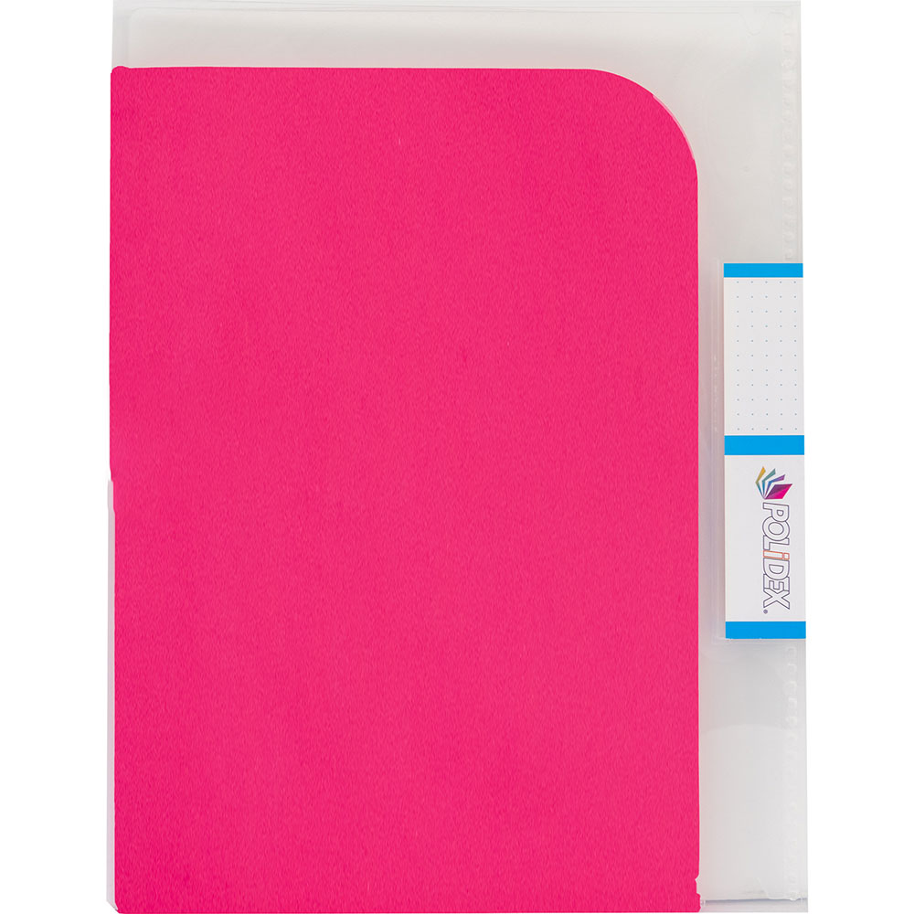 Folder Polidex Tamaño Carta Con 8 Diviones Rosa | Lumen