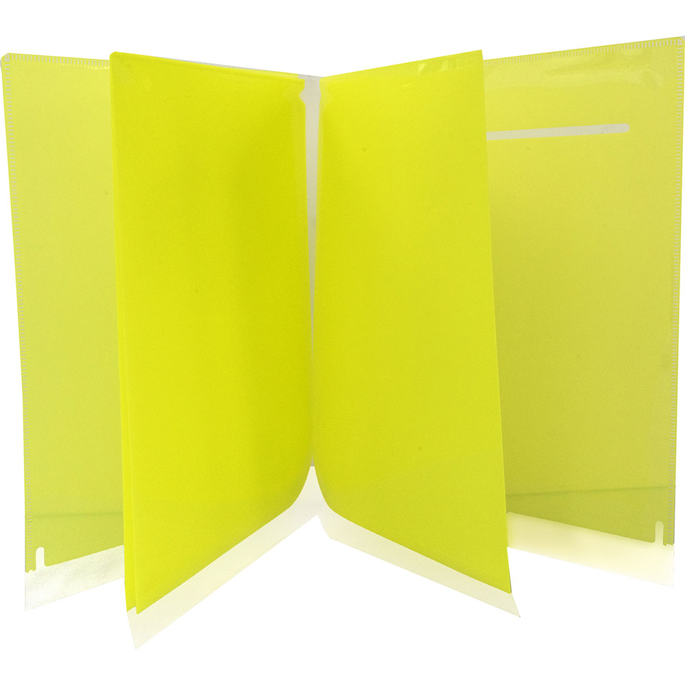 Folder Polidex tamaño carta con 8 Divisiones Amarillo