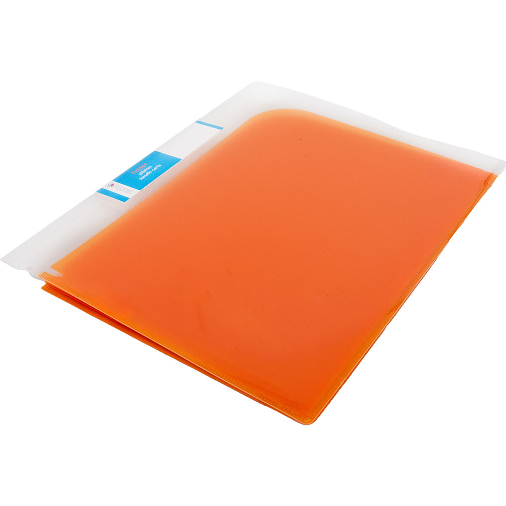 Folder Polidex tamaño carta con 8 Divisiones Naranja