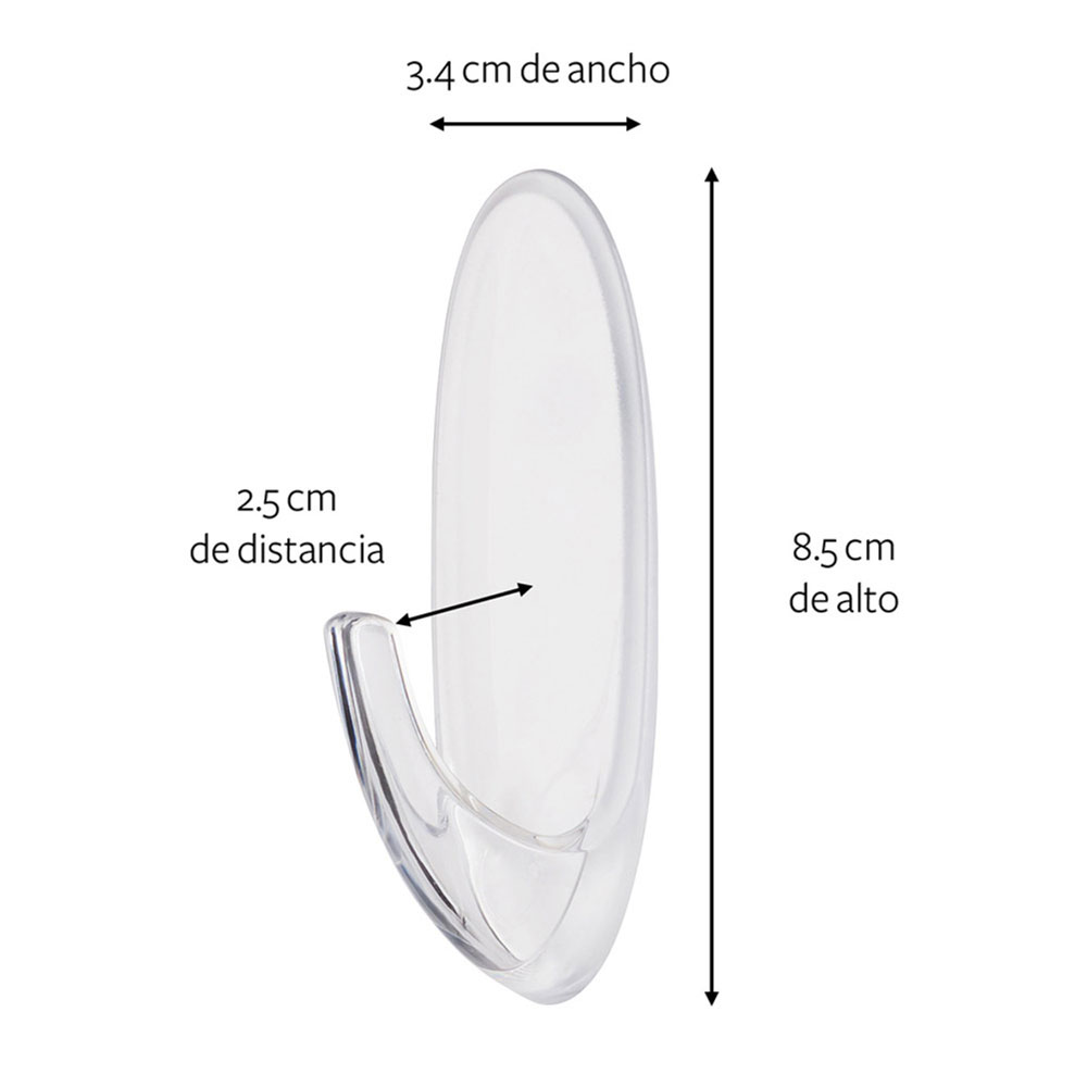 GANCHO SCOTCH COMMAND 17093CLR-ES TRANSPARENTE| Papelería Lumen