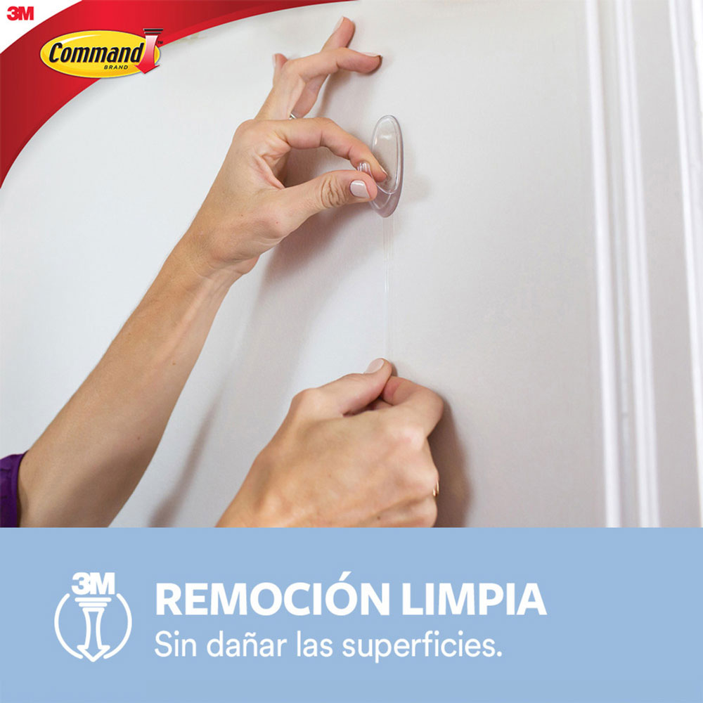 GANCHO SCOTCH COMMAND 17093CLR-ES TRANSPARENTE| Papelería Lumen