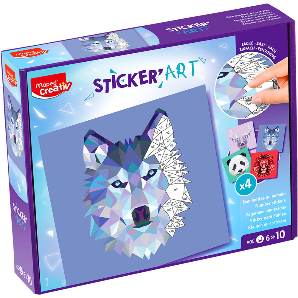 Juego Didáctico Maped 907055 Creativo Sticker Art | Lumen