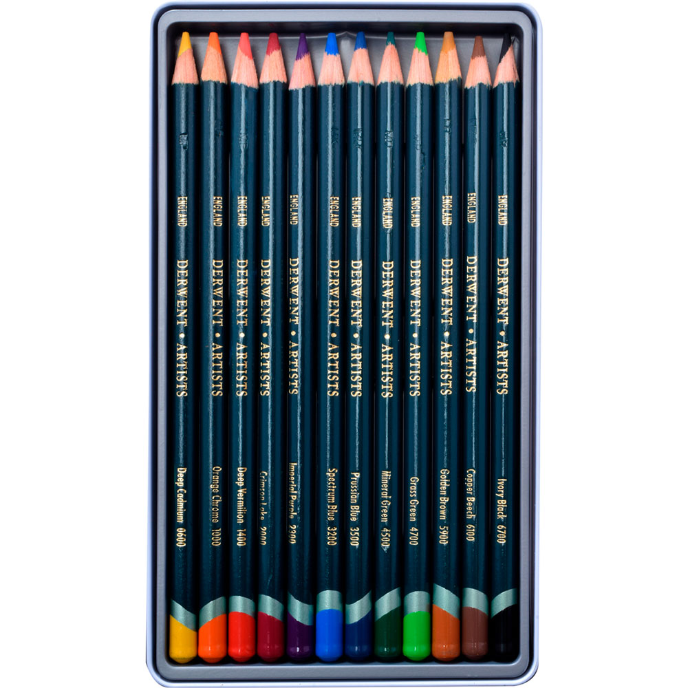 Lápices De Colores Derwent Artists Con 12 | Papelería lumen