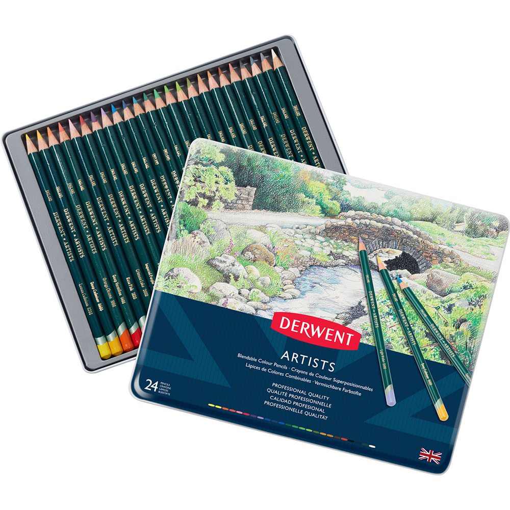 Lápices De Colores Derwent Artists Con 24 | Papelería lumen