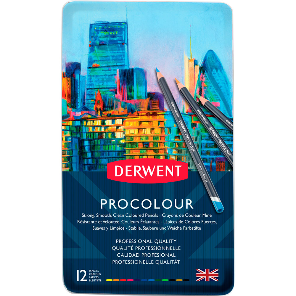 Lápices De Colores Derwent Procolour ,Estuchecon 12 | Papelería lumen