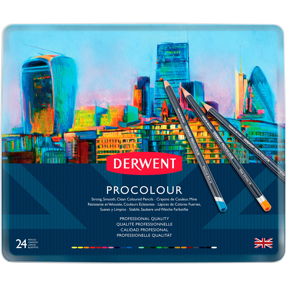 Lápices De Colores Derwent Procolour ,Estuchecon 24 | Papelería lumen