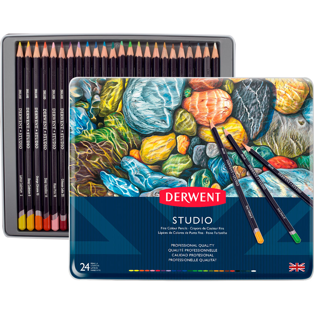 Lápices De Colores Derwent Studio Con 24 | Papelería lumen