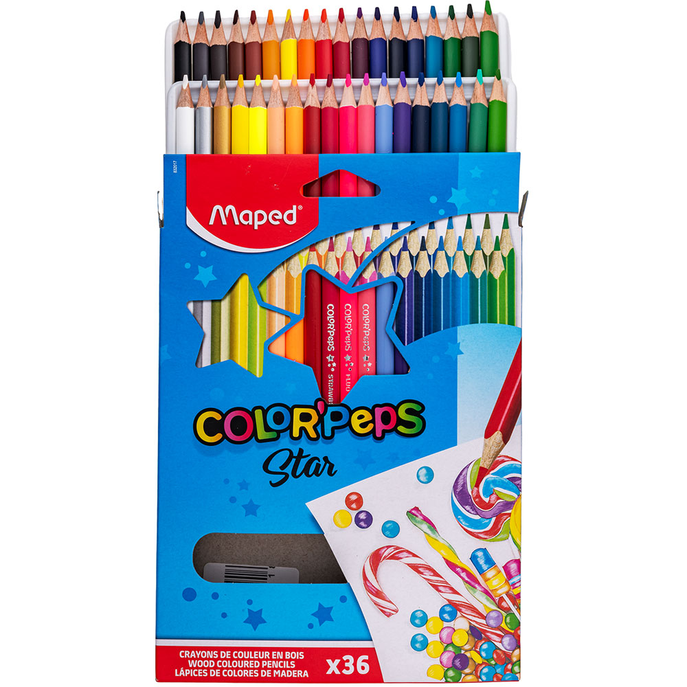 Lápices de Colores Maped C/36 | Papelería Lumen