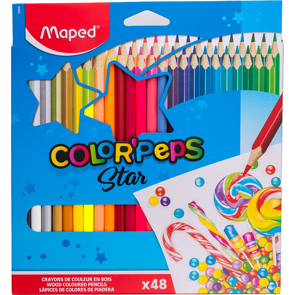 Lápices de Colores Maped 48 Pz | Papelería Lumen