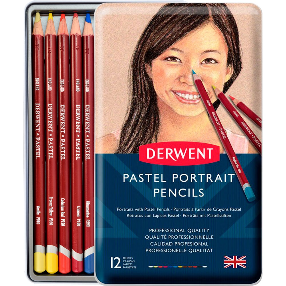 Lápices Pastel Derwent Skintones Con 12 Piezas | Papelería lumen