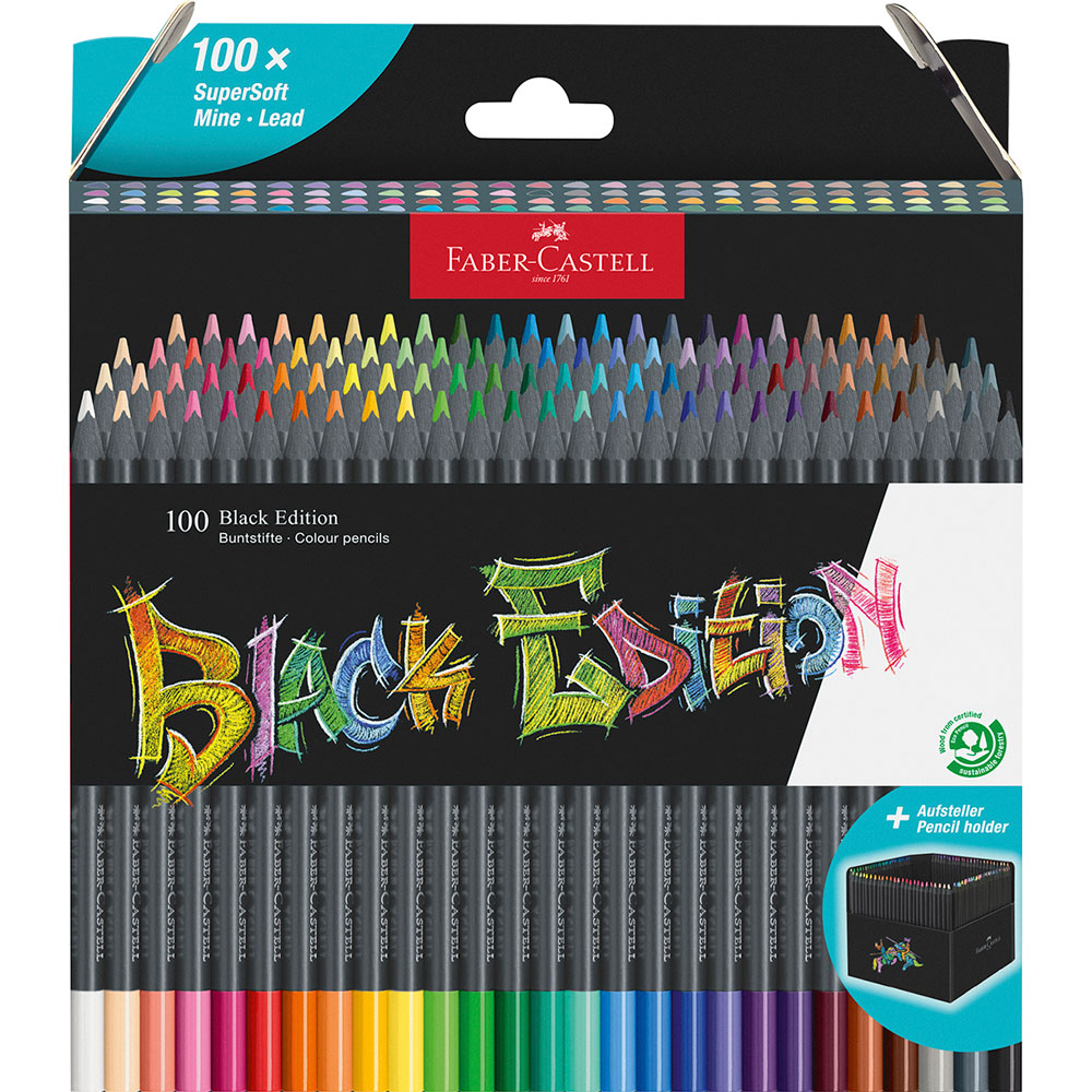 Lapiz Color Fc 116411 Supersoft/Black Edition Con 100 Piezas | Lumen