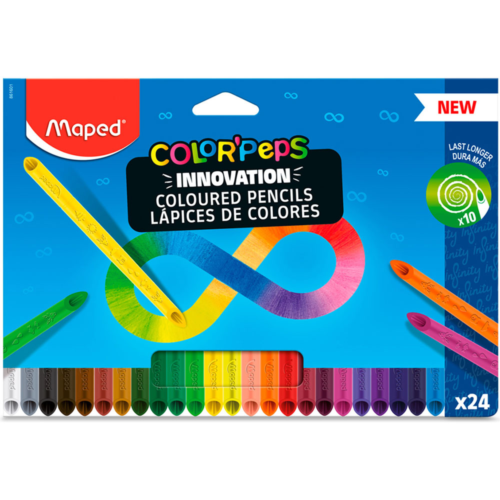 Maped Color’Peps Infinity lápices de 24 piezas | Papelería Lumen