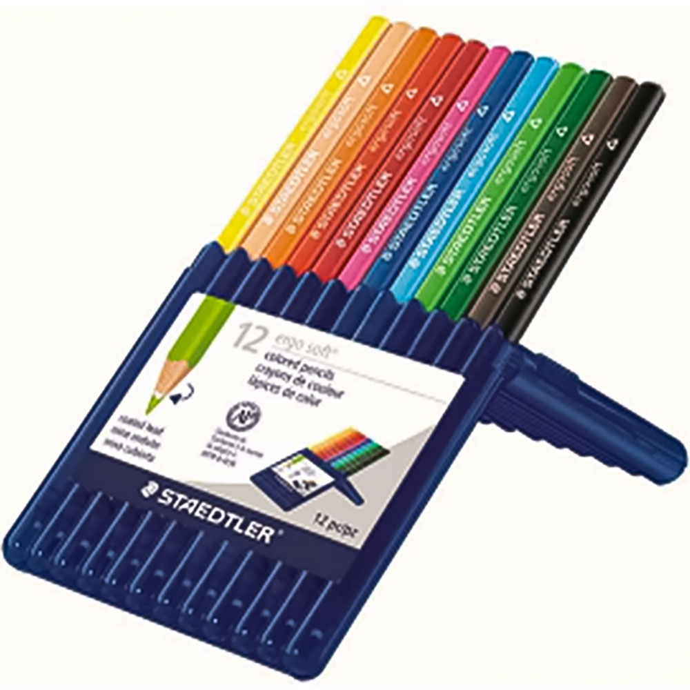 Lapiz De Color Staedtler 157 Ergosoft Triangular Con 12 | Papelería lumen