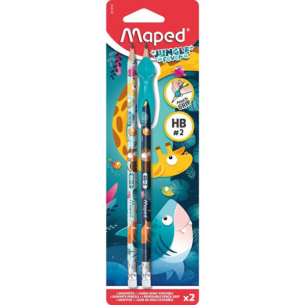 Lapiz Escolar Maped 851819 Jungle 2 Hb Con 2 Piezas | Lumen