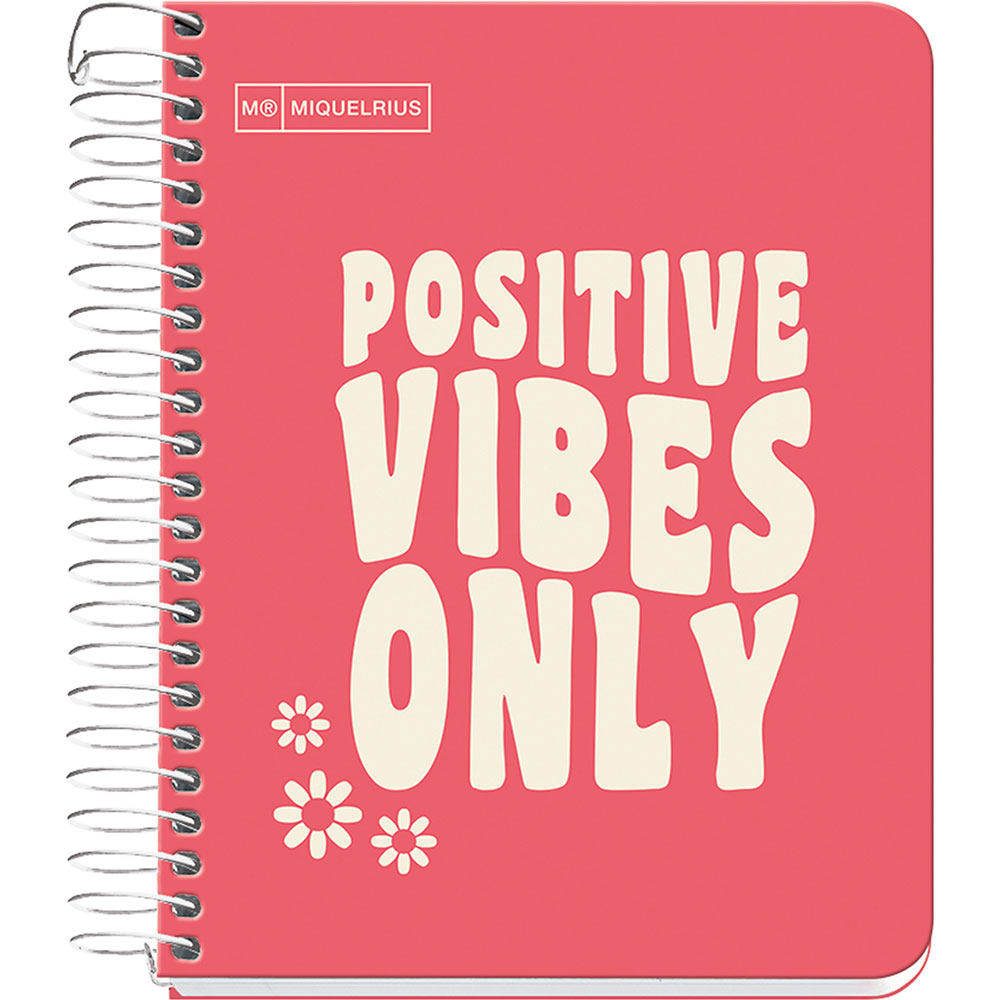 Libreta de Apuntes Rayas Miquelrius Messages Book Coral | Papelería Lumen