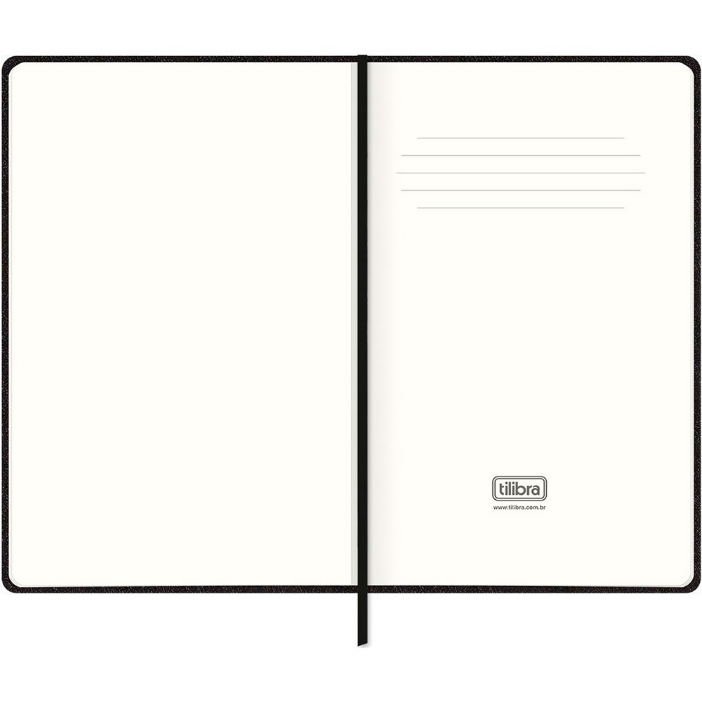Libreta apuntes Tilibra Fitto 21.6x13cm 5mm 80 hojas negro