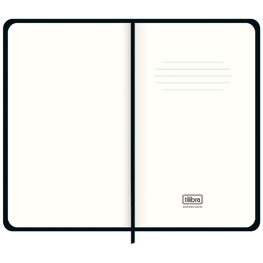 Libreta apuntes Tilibra Fitto 21.6x13cm de raya 80 hojas negro