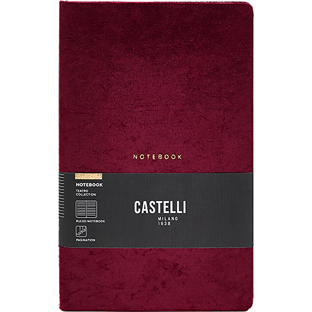 Libreta Castelli 0Qo4Lt-004 Teatro Burgundy