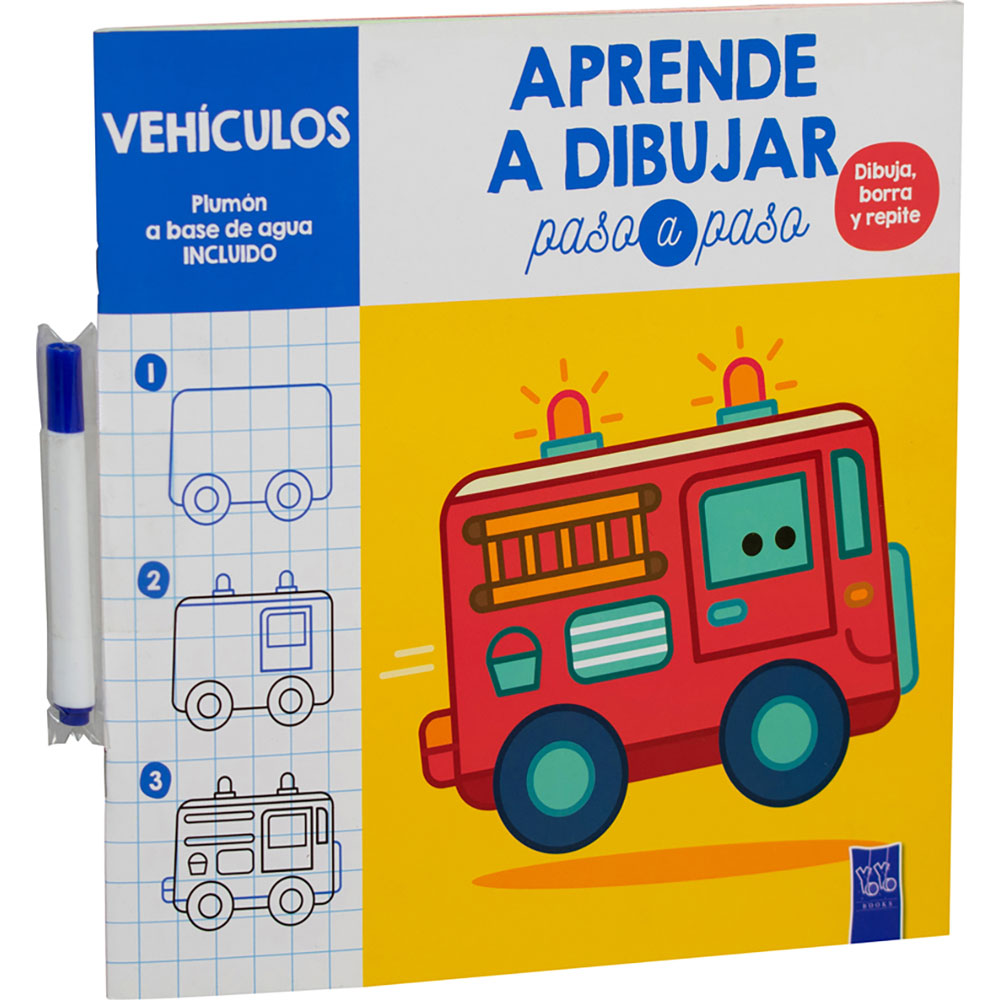 Libro para Aprender a Dibujar Vehículos Paso a Paso | Papelería Lumen