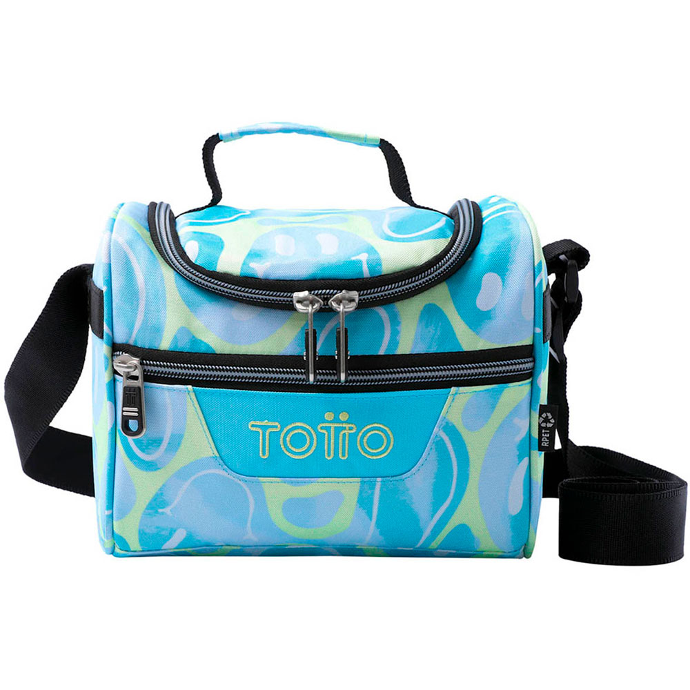 Lonchera Escolar Totto Pizarra 2Au Aqua/Blanco | Lumen