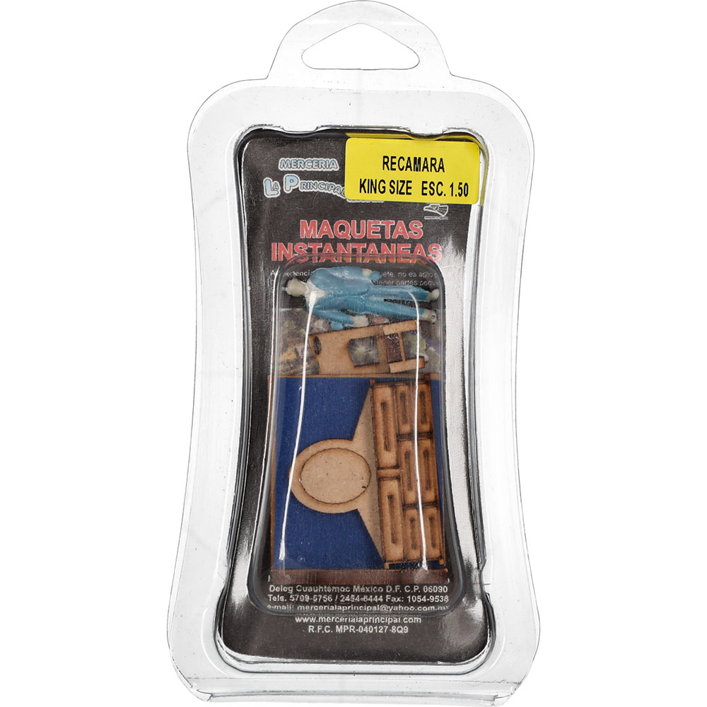 Maqueta Recamara King Size Principal Esc 1.50 | Lumen