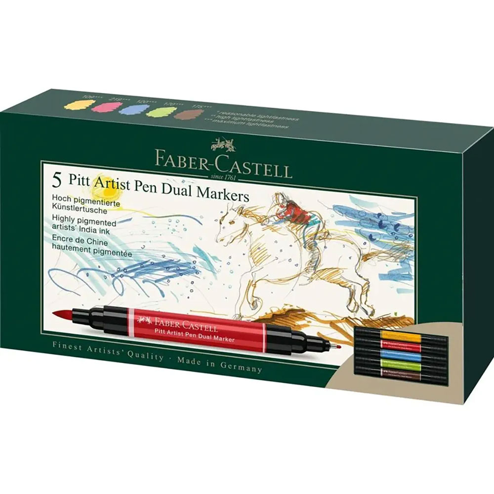 Marcador arte Fc 162005 Pitt Art P Dual Set 5 unidades