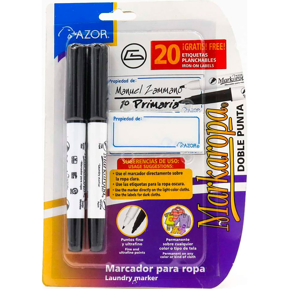 Marcador Especial Signal Markaropa Con 1 Pieza Negro | Lumen