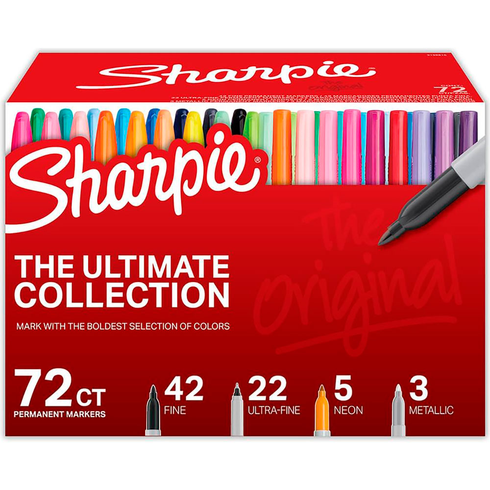 Marcador Permanente Sharpie Fino Con 72 Piezas Surtidos | Lumen