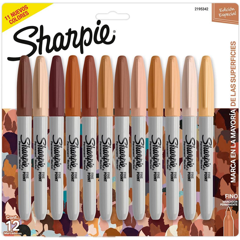 Marcador Permanente Sharpie Retrato Fino Con 12 Piezas Surtidos | Lumen
