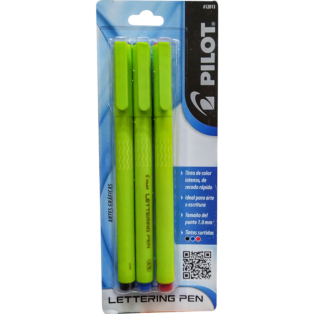 Marcador Pilot Lettering Pen 1.0Mm Blister Con 3 Surtido | Lumen