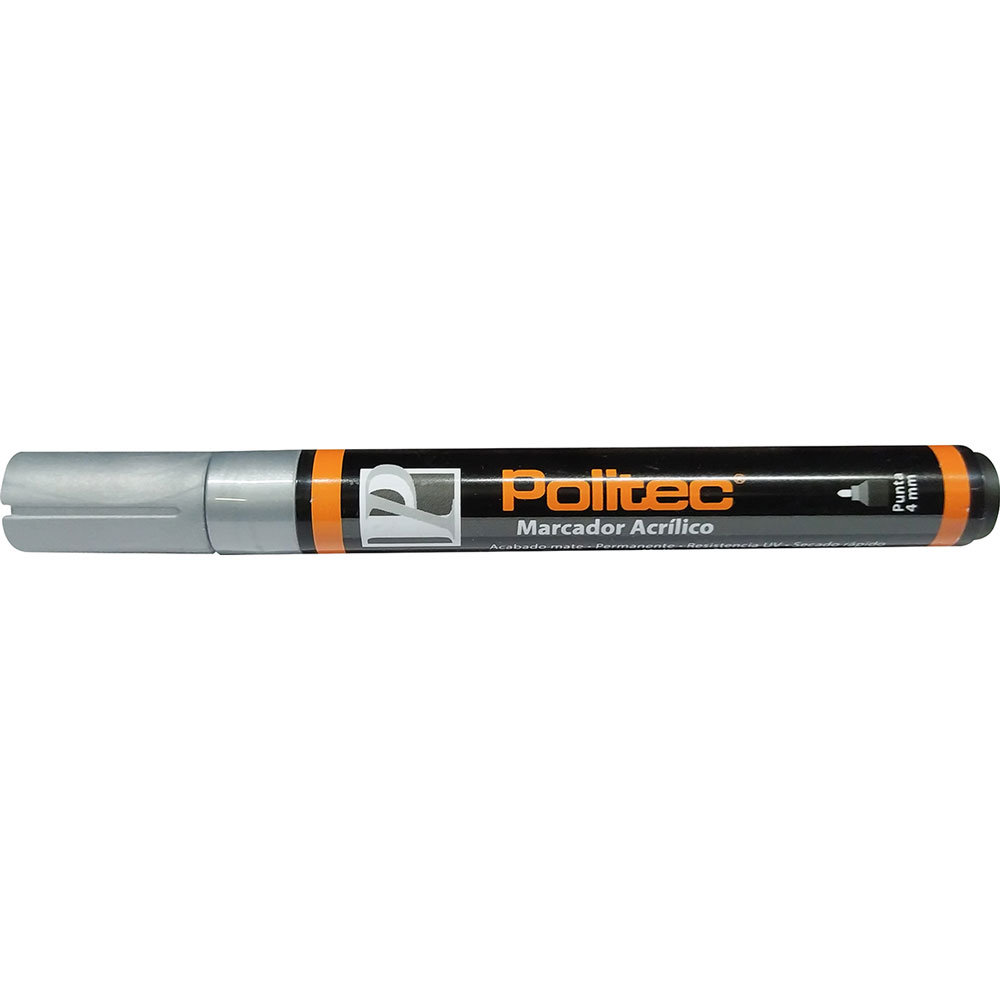 Marcador Para Arte Politec Plata 4 MM | Papelería Lumen