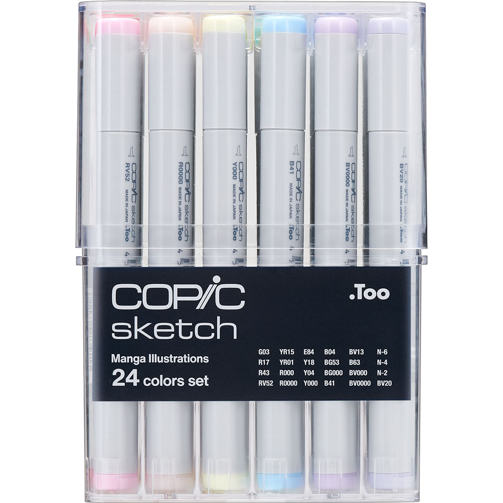 Marcadores Copic Sketch Marker Manga set 24 piezas | Lumen