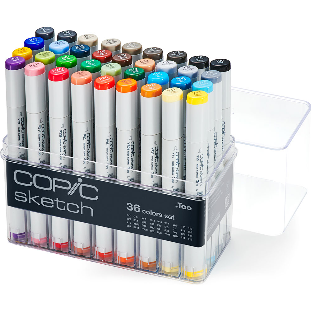 Marcadores Copic Sketch Set de 36 piezas | Papelería Lumen