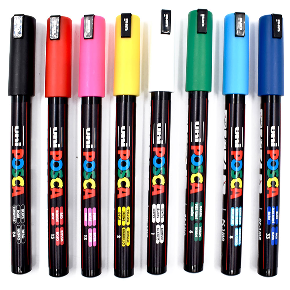 Marcadores Posca Basicos De 0.7 Mm Blister Con 8 | Papelería lumen