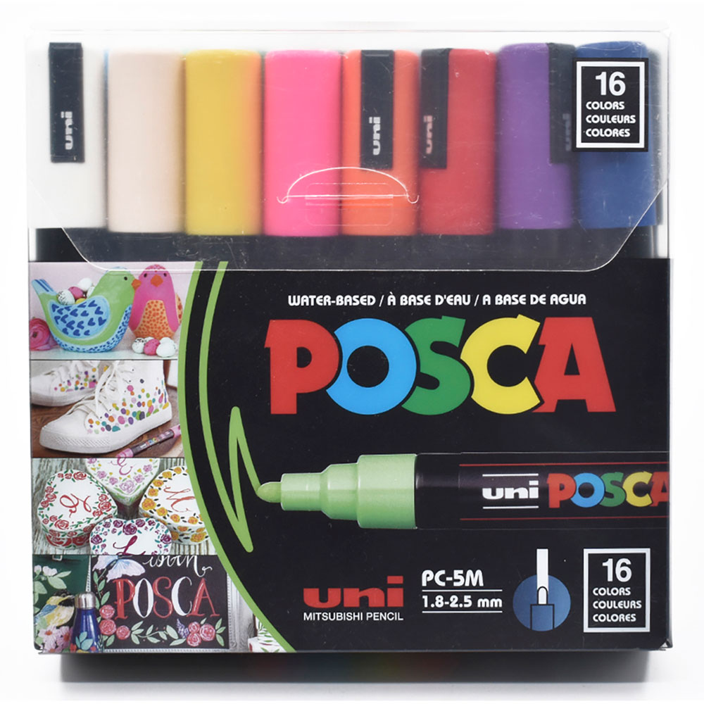 Marcador Posca de 16 Piezas para Dibujo | Papelería Lumen