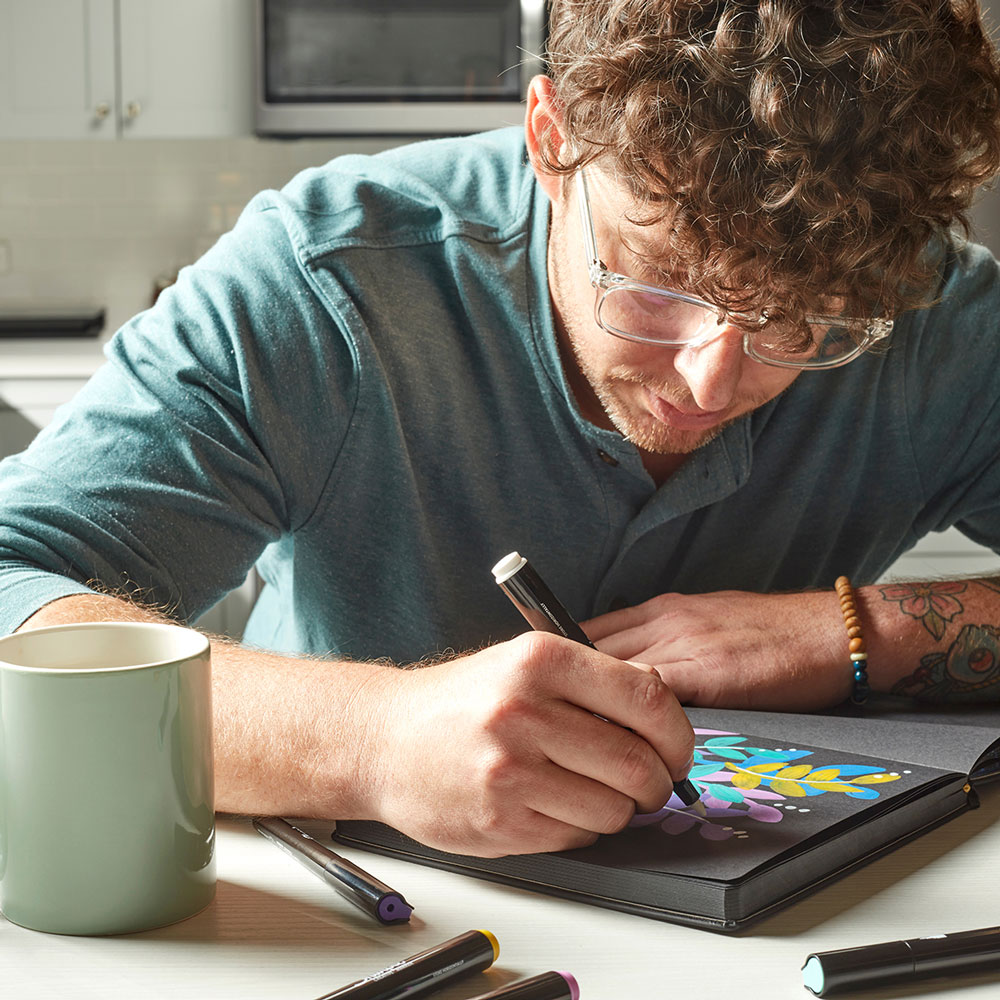 Marcadores Sharpie Acrilicos Punta Bala Blanco/Negro Con 2 Piezas ...