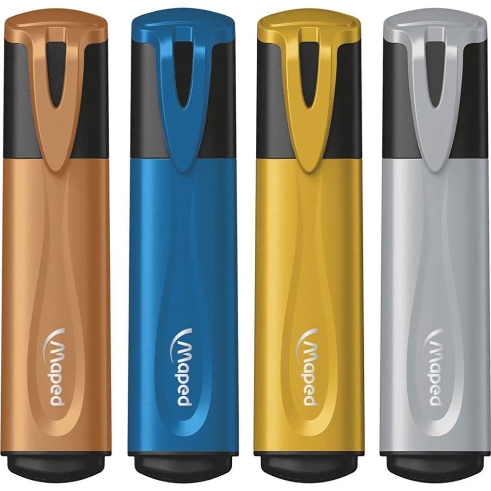 MARCATEXTOS OFIC MAPED 742000 CLASSIC METAL PAQUETE CON 4