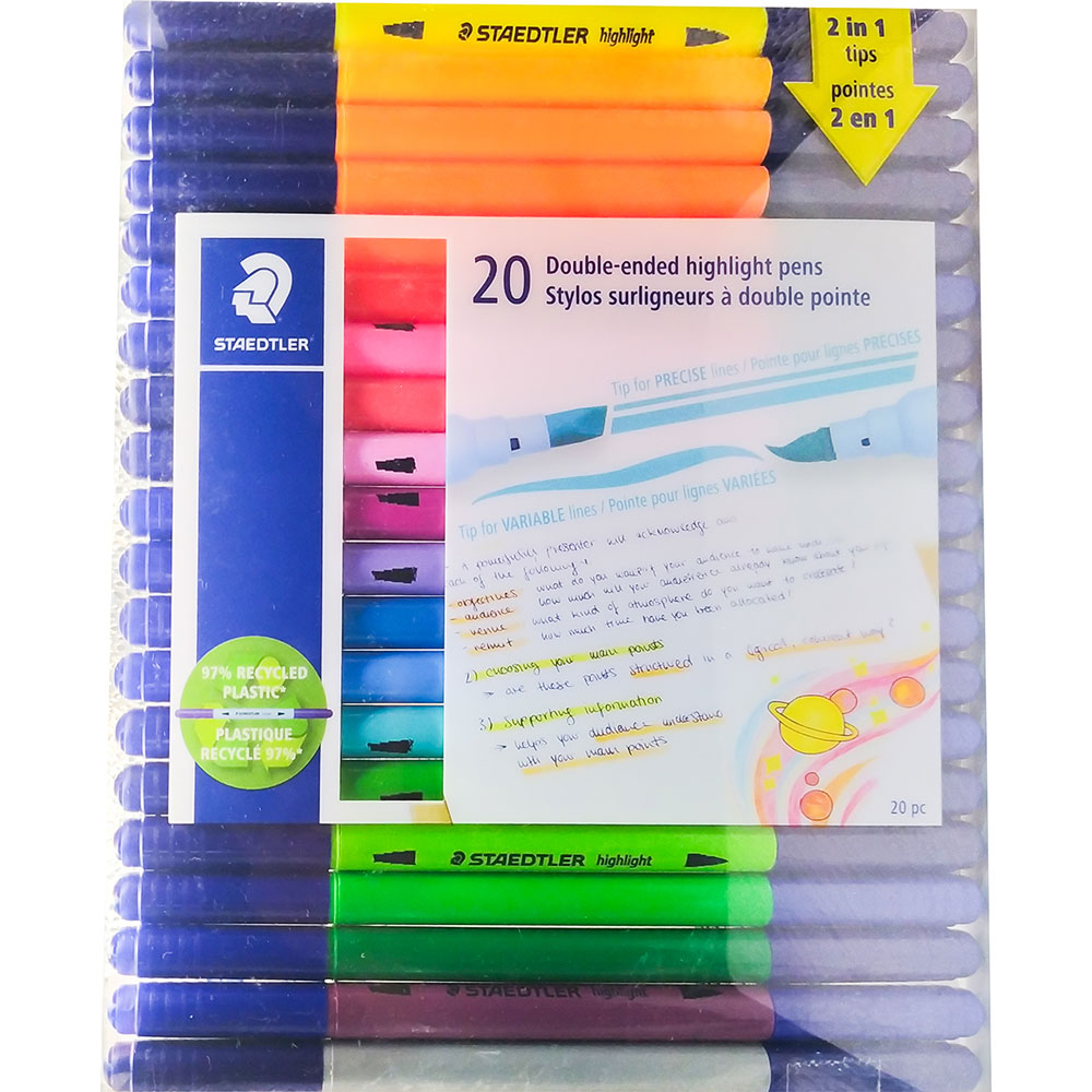 Marcatextos Pers Staedt 3620 Doblepunta Neon/Pastel Estuche Con 20 | Lumen