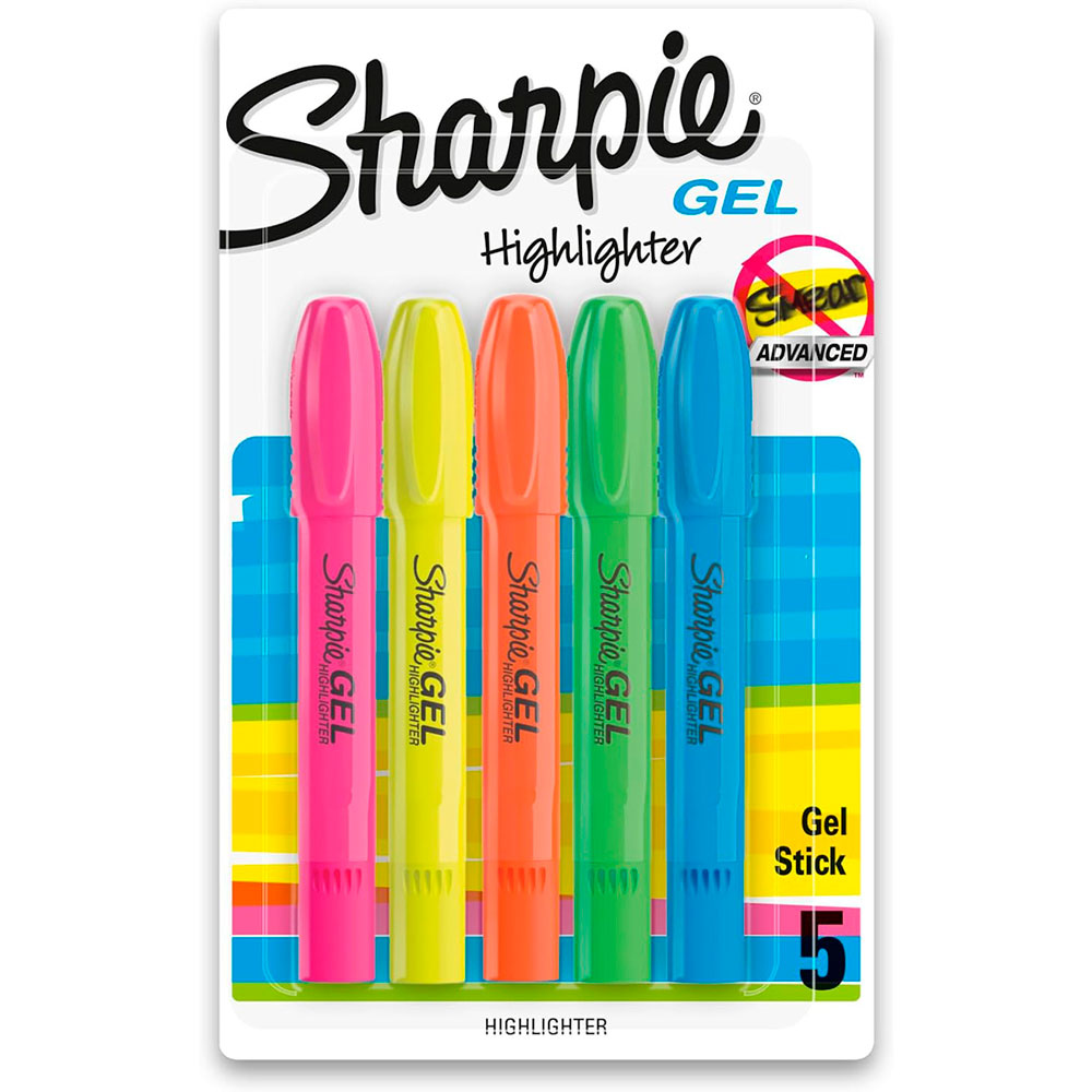 Marcatextos Sharpie Gel Con 5 Piezas Surtidos Idos | Lumen