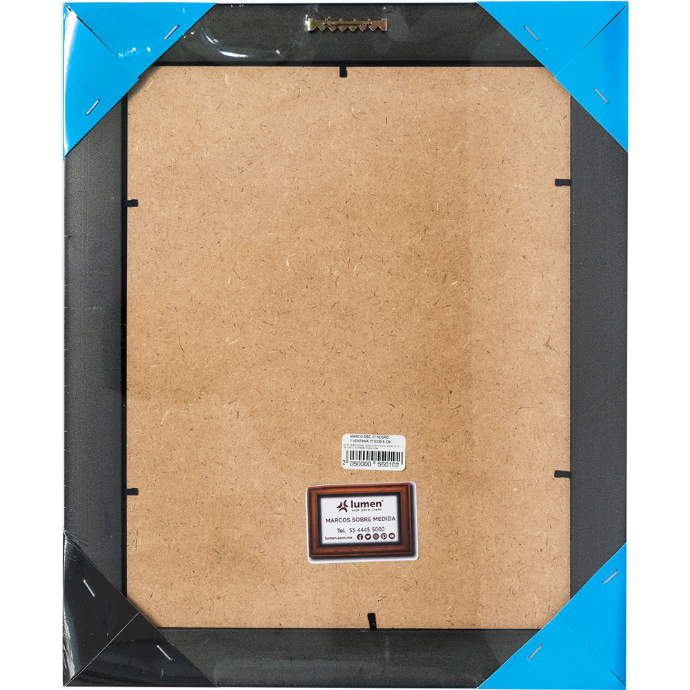 Marco Abc-22 1 ventana 27.5x35.5cm negro | Lumen