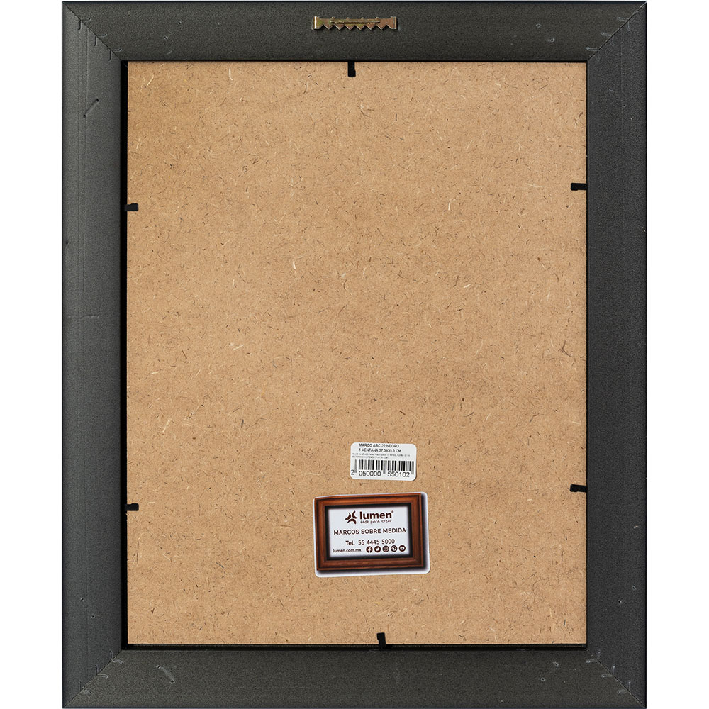 Marco Abc-22 1 ventana 27.5x35.5cm negro | Lumen