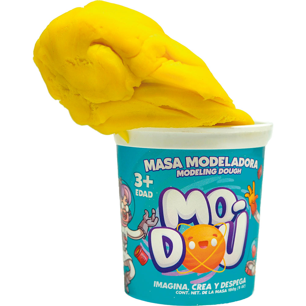 Masa modeladora Mo-Dou Pack 4 piezas colores basicos