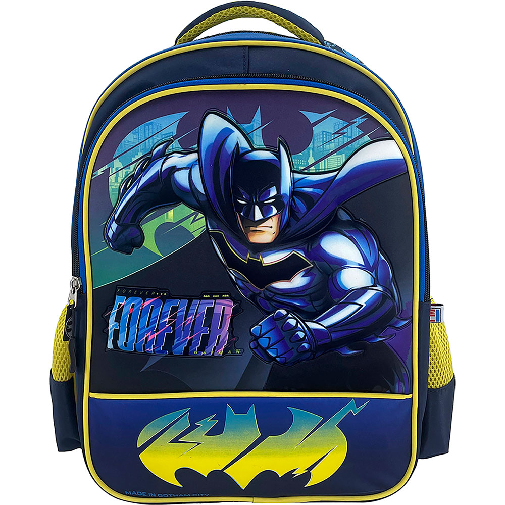 Mochila Escolar Batman Fotorama Negro/Azul