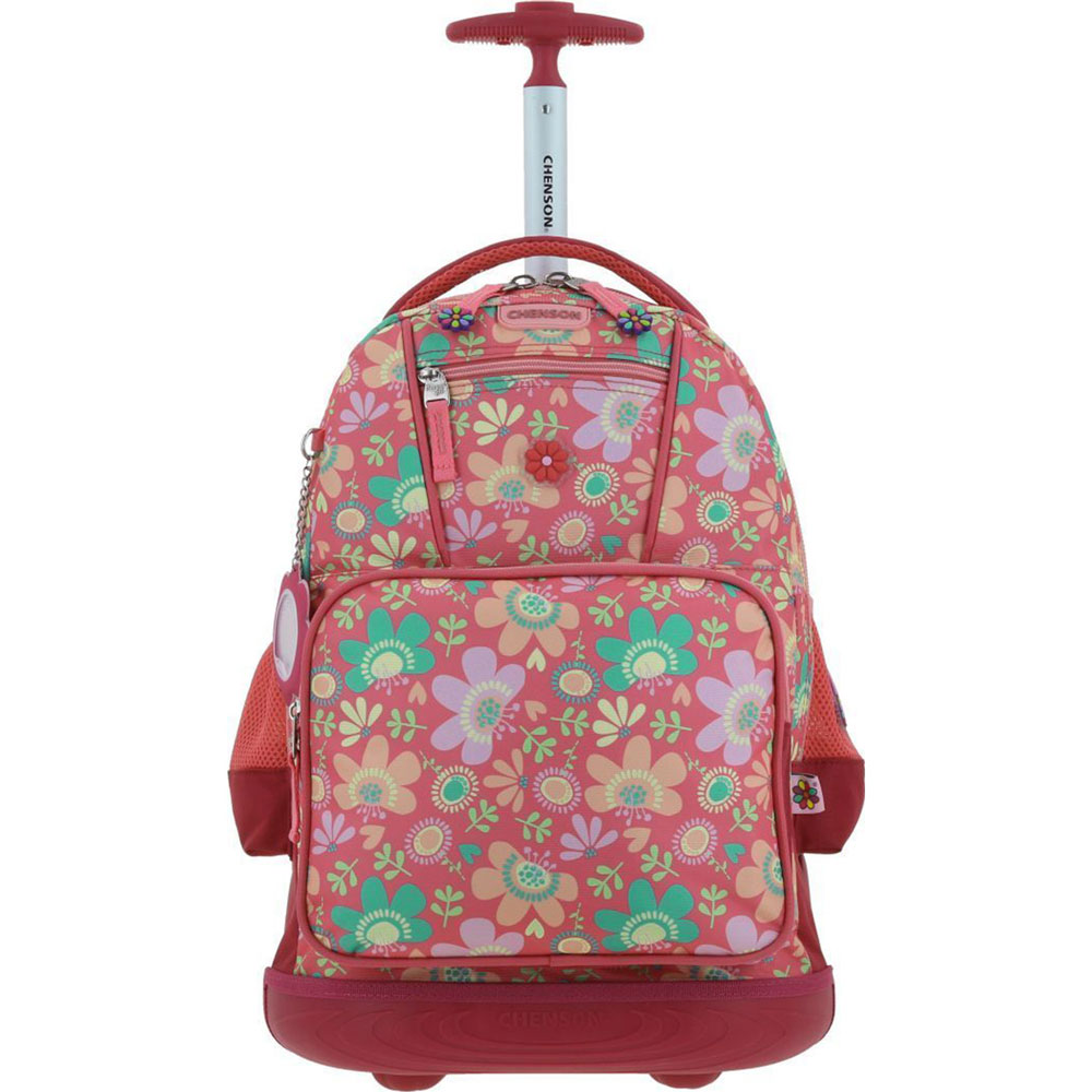 Mochila Escolar Chenson Happy Girl Floris Con Ruedas | Lumen