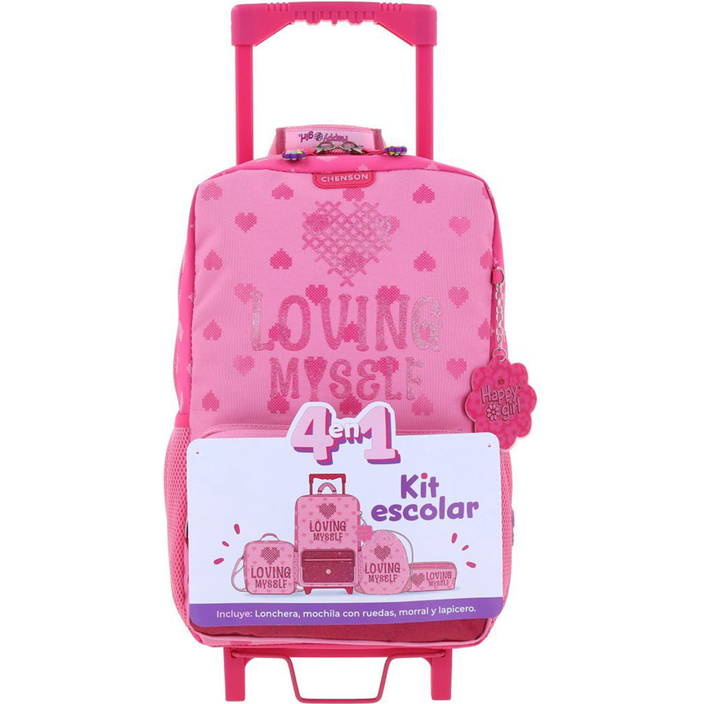 Kit Mochila + Bolsa + Lapicera + Lonchera Chenson | Lumen