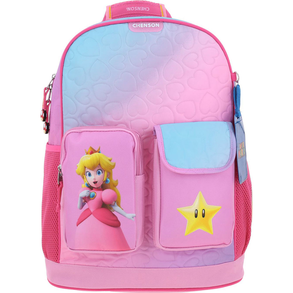 Mochila de la princesa Peach color rosa | Papelería Lumen