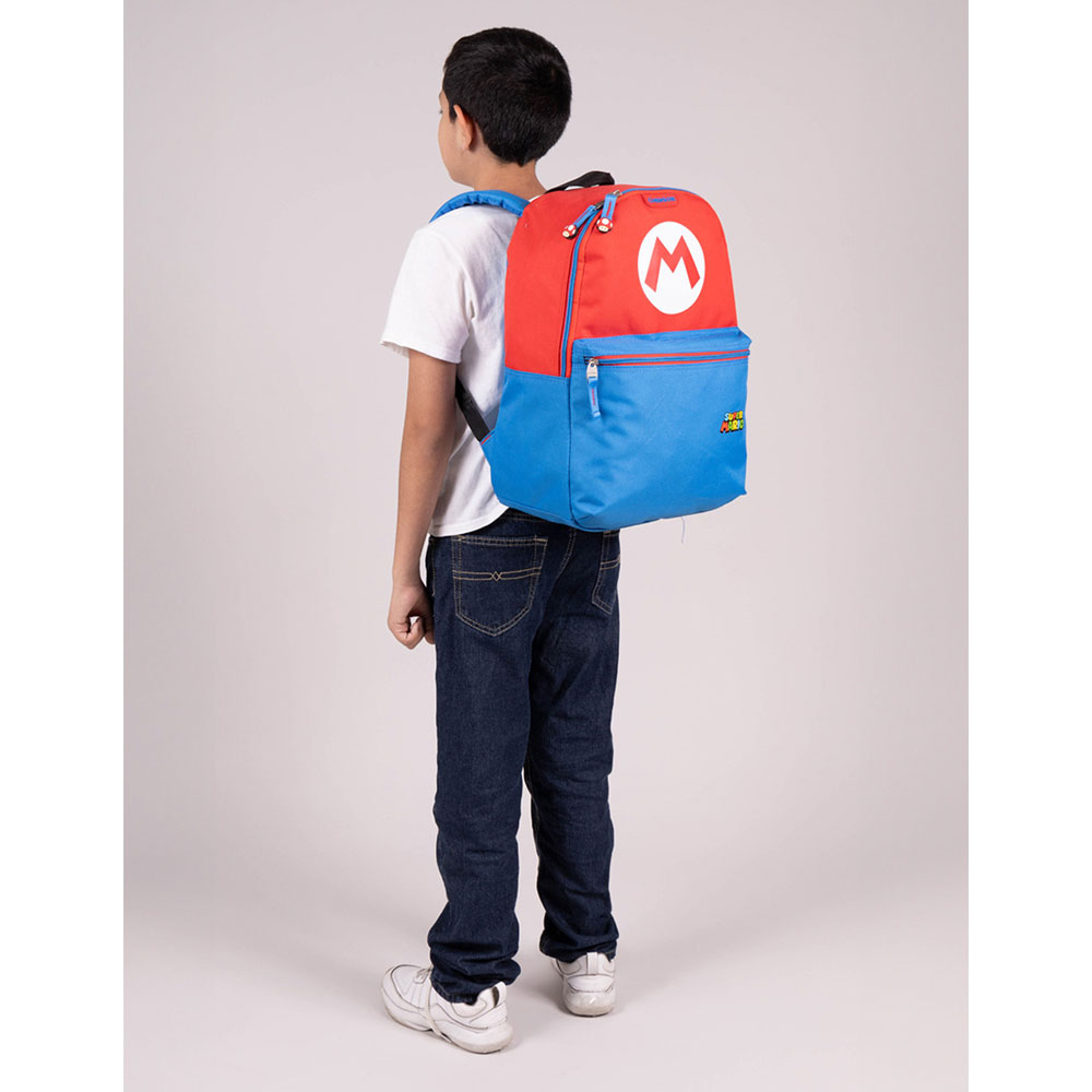 Mochila escolar Chenson Mario Bros Tonsky Bp azul