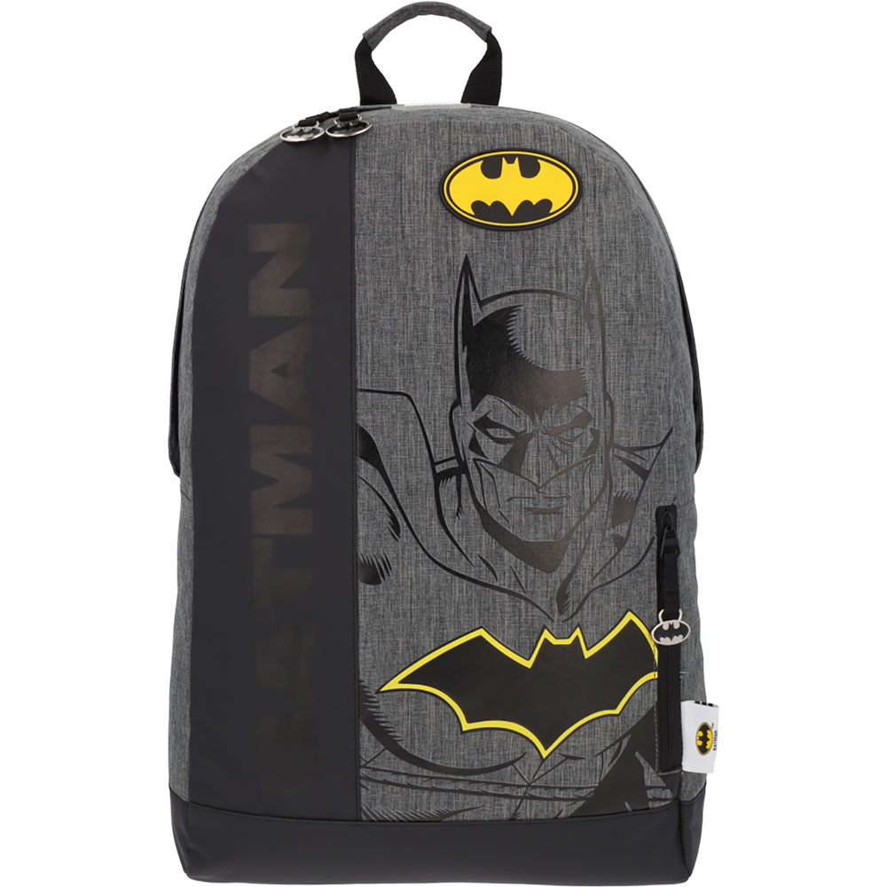 Mochila Batman Gris Yadatex Escolar DC Comics | Papelería Lumen